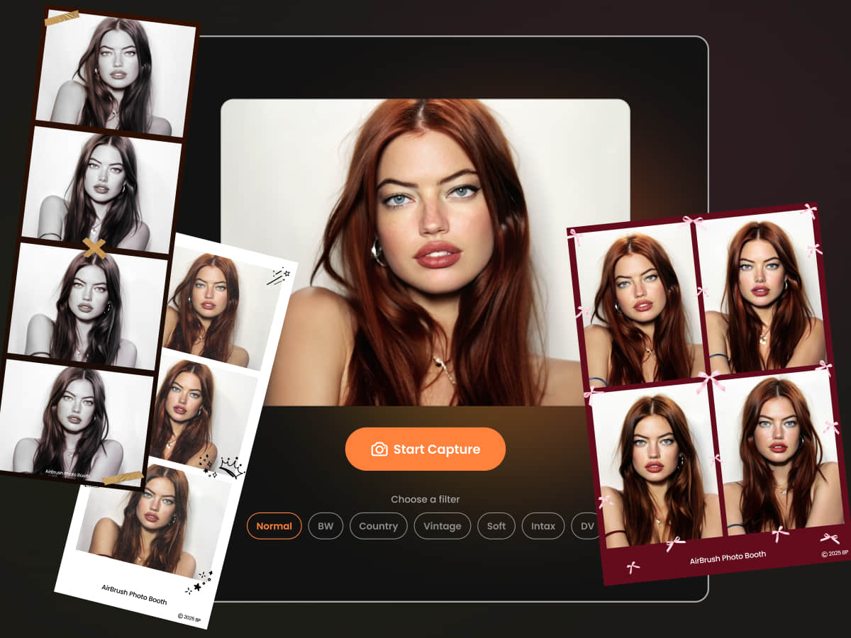 Виртуальная онлайн фотобудка Camera Online | Нарезка фото как из настоящей фотобудки